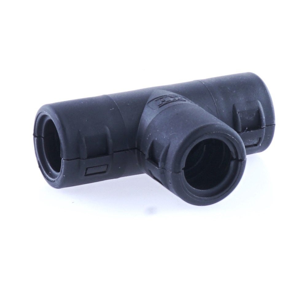 Hinged Conduit Joiner T shape NW 8 5 8 5 8 5 Black Miunske